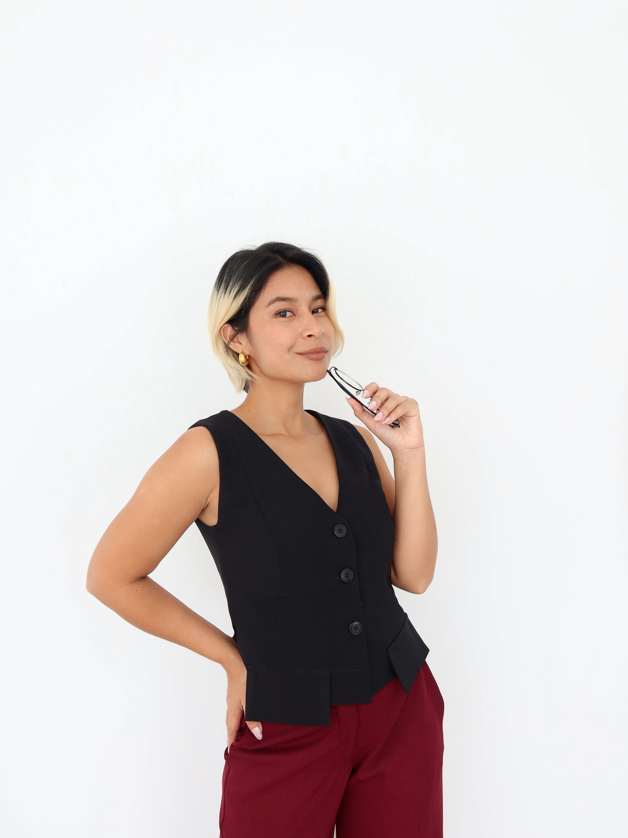 Chaleco Alessia negro