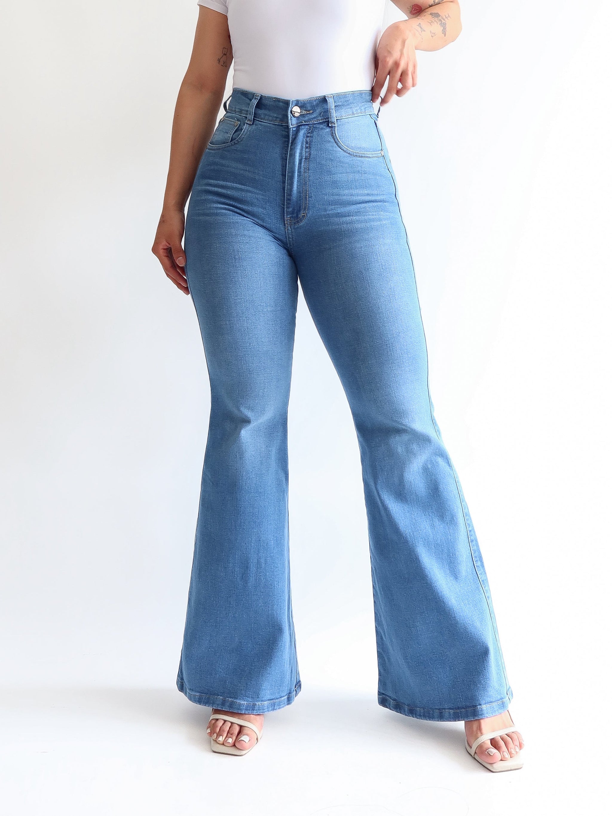 Mini flare jeans